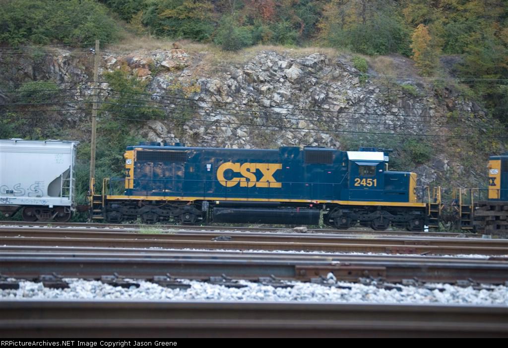 CSX 2451 repainted